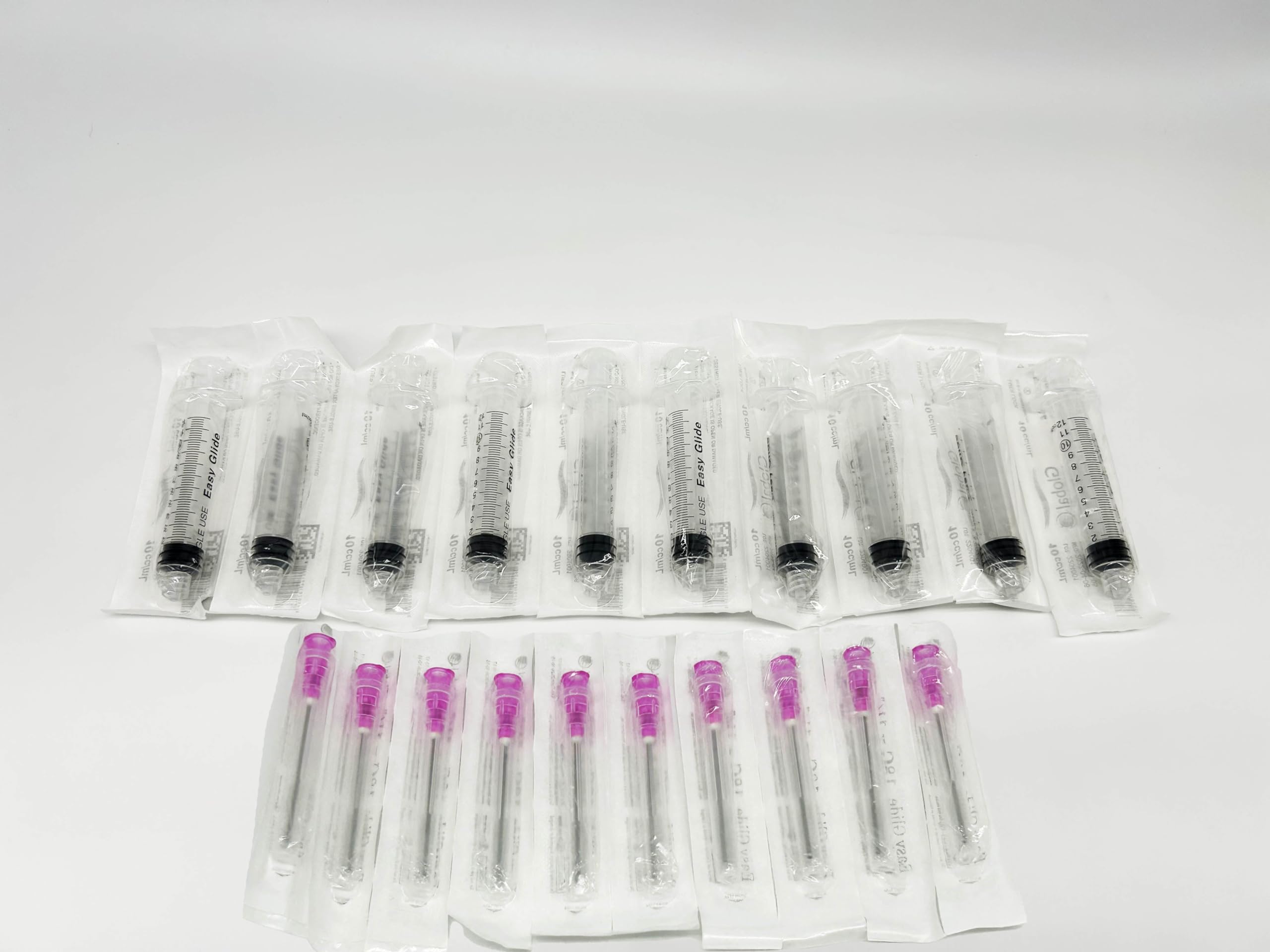3ml Sterile Syringe 18g x 1 1/2" Blunt Tip Needles - Pack of 10 - Ideal for Accurate Dispensing, Crafting, DIY Projects, and Liquid Handling