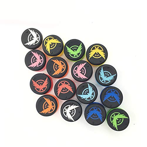 2 x High Extender Analog Thumbsticks Cap Thumb Stick Grips Joystick Cap Cover for Playstation 4 for PS4 Xbox 360 PS3 Controller (Green Eagle)
