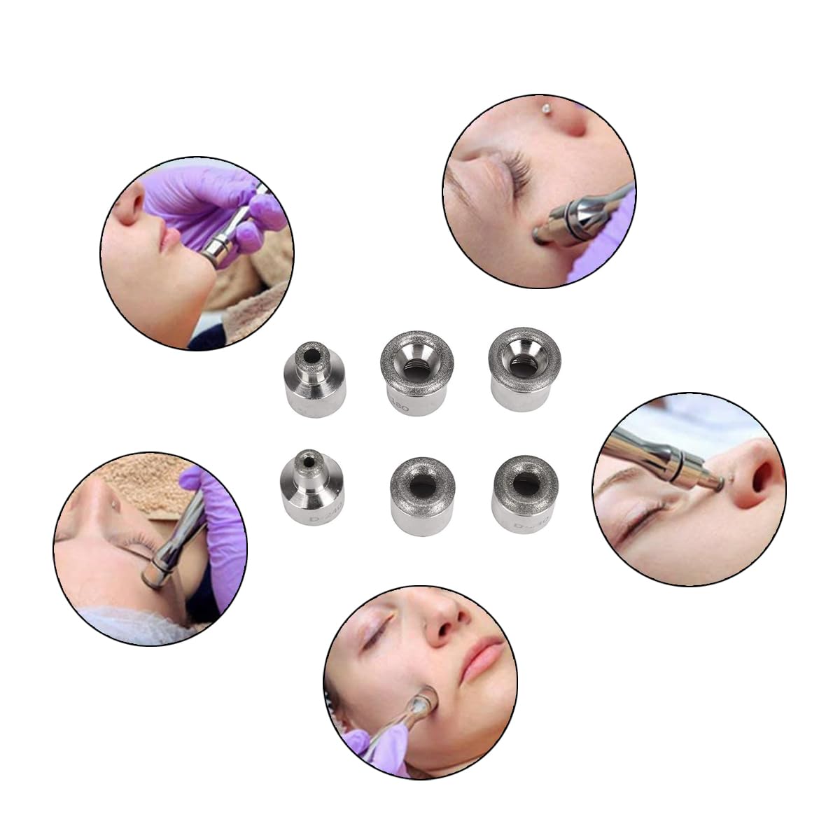Diamond Dermabrasion Head Microdermabrasion Exfoliator Home Facial Dermabrasion Tool Dermabrasion Replacements 6 Tips