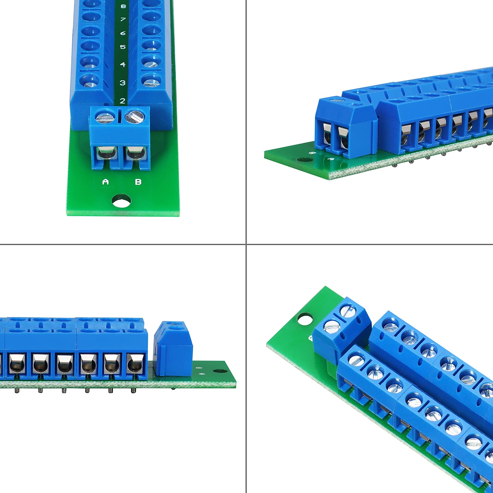 WayinTop PCB Double-Layer Wiring Power Distribution Board Kit, 2 x 12 Position Power Distribution Module 2 Inputs 2 x 13 Outputs for DC AC 24V 10A