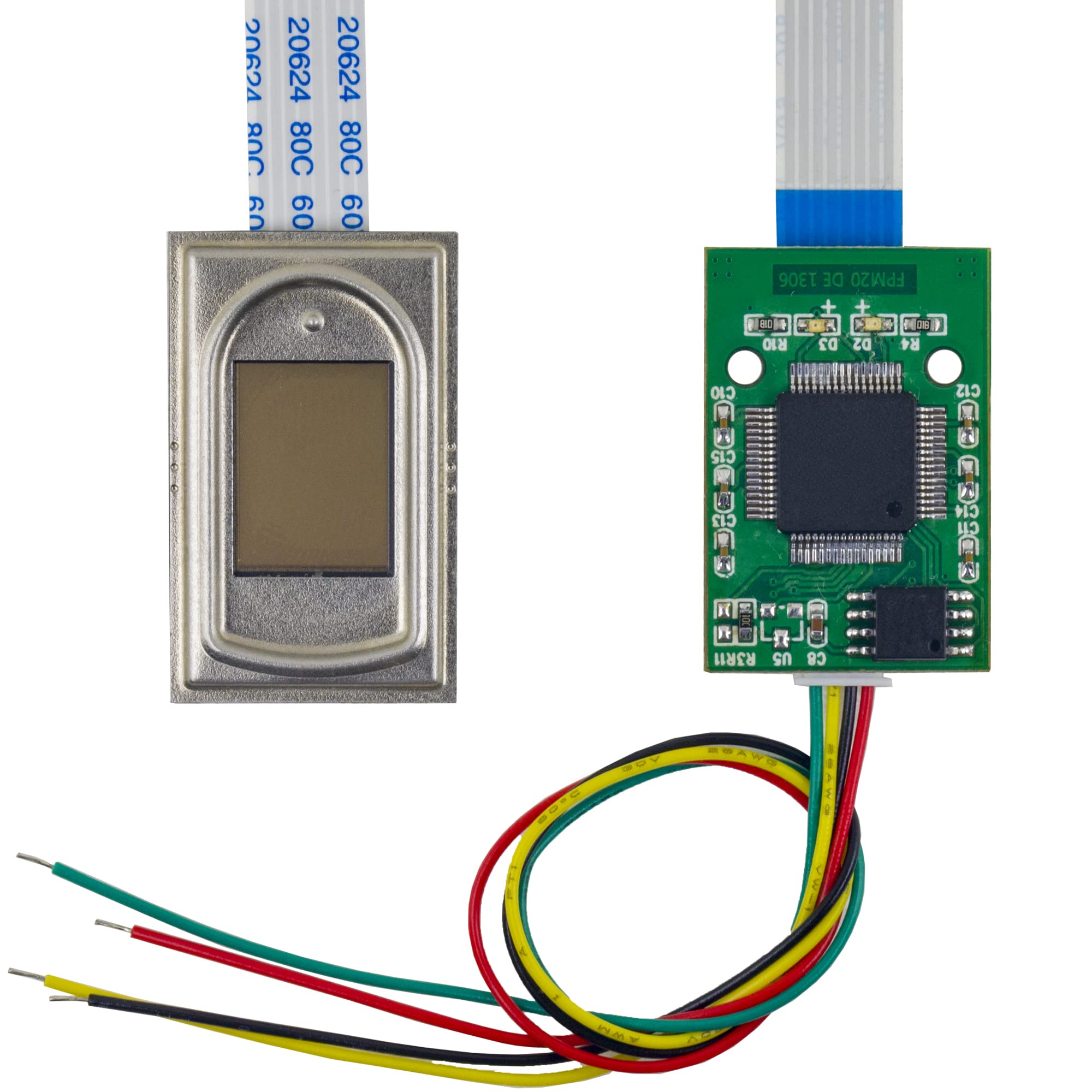whiteeeen FPM10A FPM20 Capacitive Fingerprint Reader Scanner Sensor Module 4 Pins for Arduino Mega2560 UNO R3…