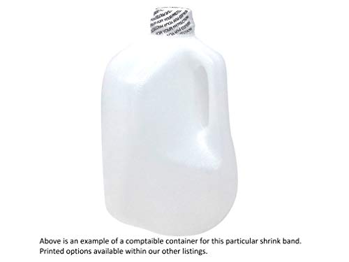 75 x 28 mm Clear Perforated Shrink Band for Pill Packer Bottles, Pharmaceutical Bottles and More. [Compatible Diameter Range: 1 1/2” – 1 3/4”] - Bundle of 250
