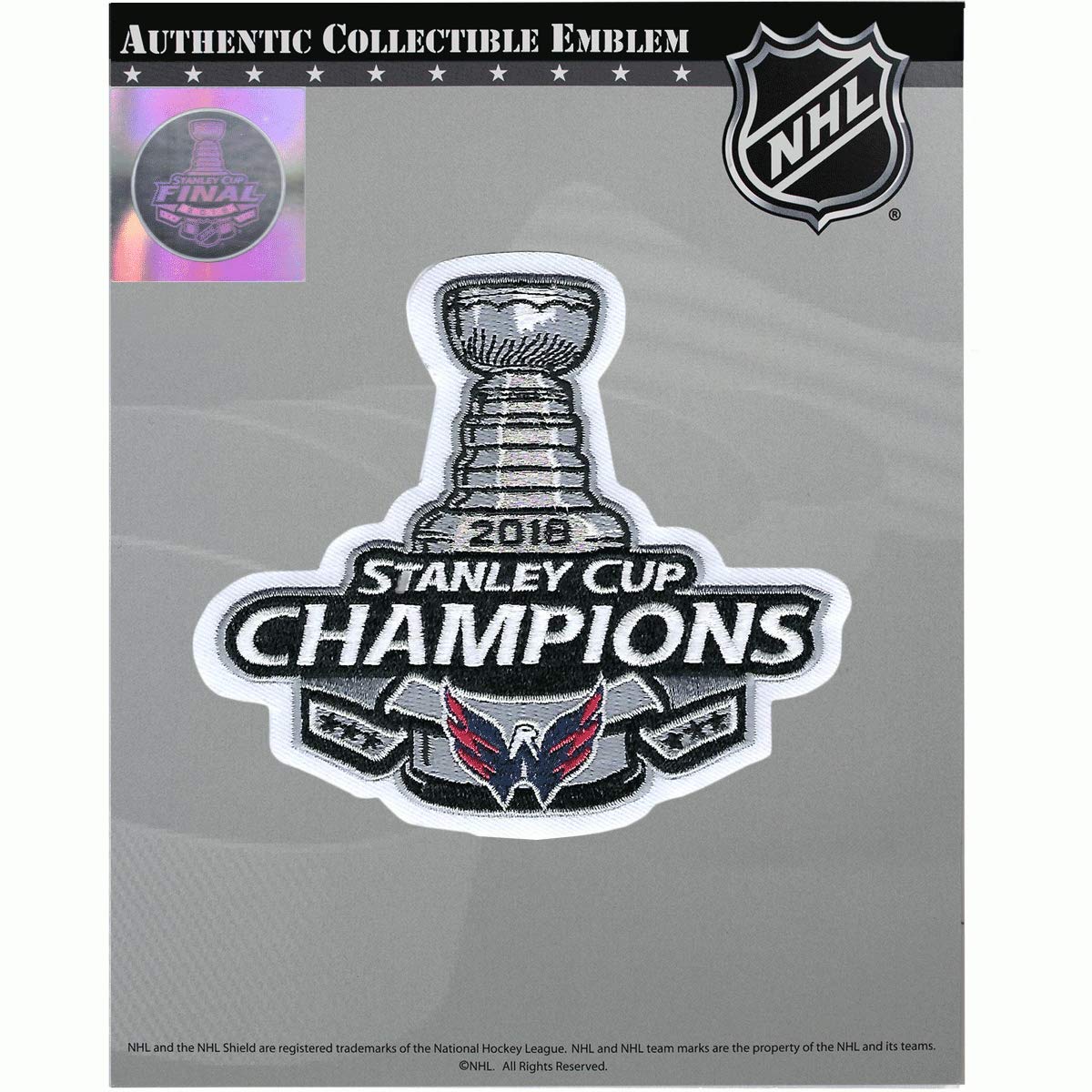 2018 NHL Stanley Cup Final Champions Washington Capitals Jersey Patch