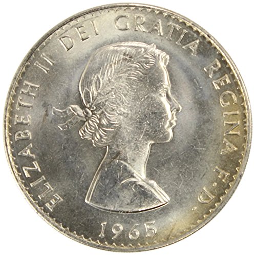 1965 UK Elizabeth II Winston Churchill Commemorative Crown About Uncirculated