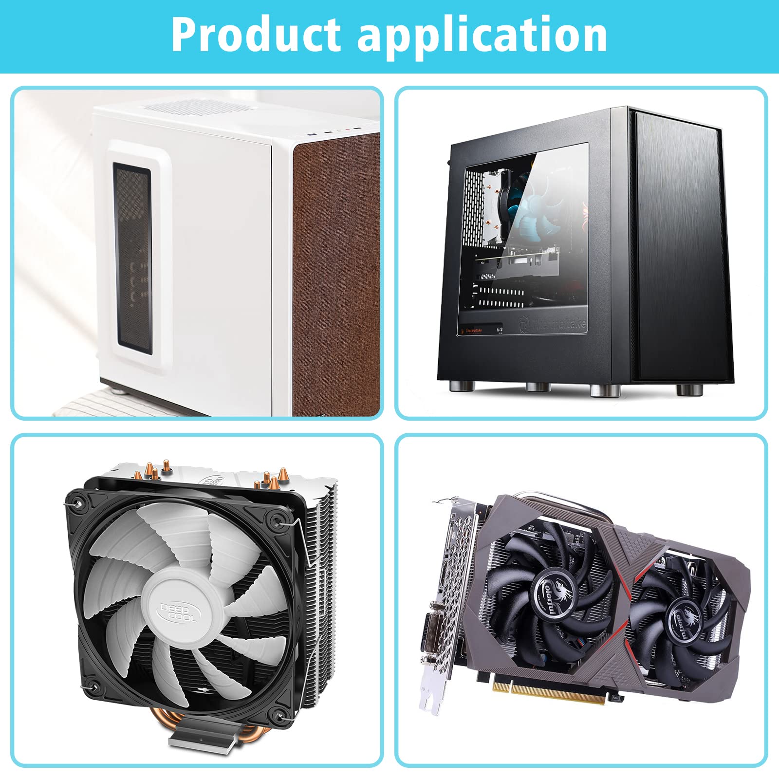 360mm x 120mm PC Case Dust Mesh Filter [2 Pack], Magnetic Frame Computer Fan Dust Mesh PC Cooler Filter Dustproof PVC Cover Grills - Black