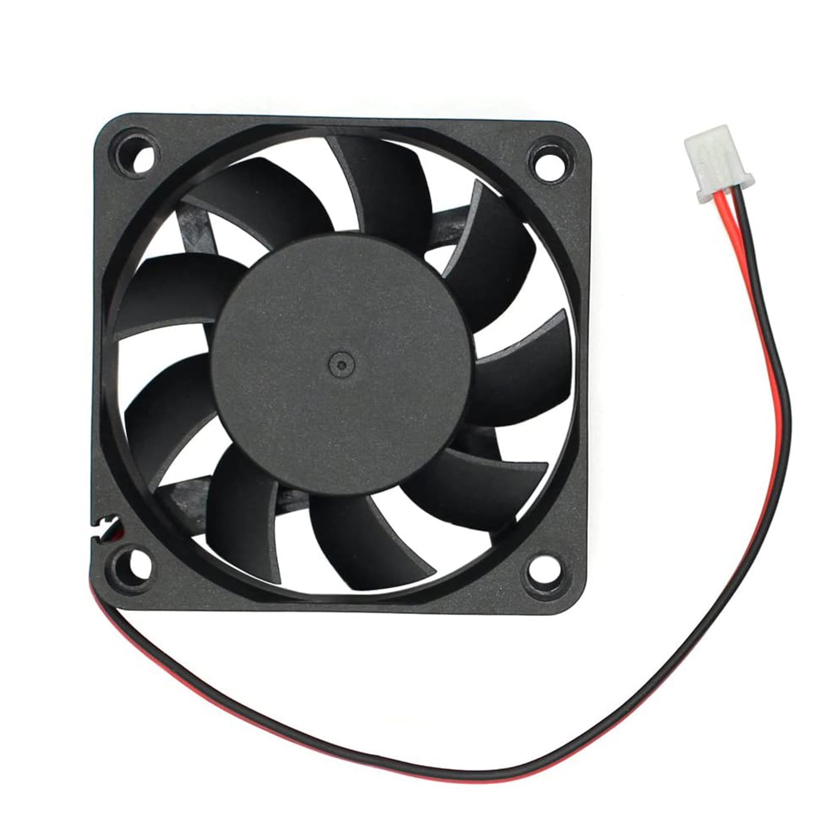 2-Pack 60mm by 60mm by 15mm 6015 12V DC 0.10A Dual Ball Bearing Brushless Cooling Fan 2pin