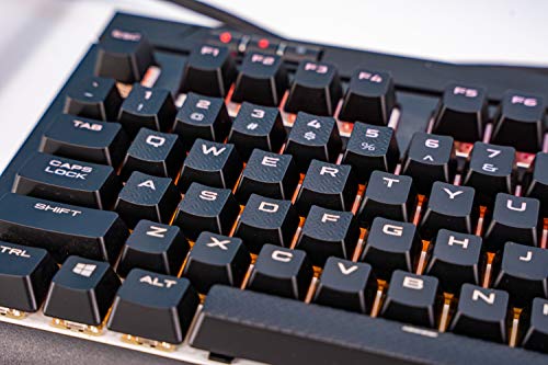 Cherry MX Key Switch FPS Backlit keycap Gray 13 Keys, Used for Corsair Gaming Keyboard! (Black)