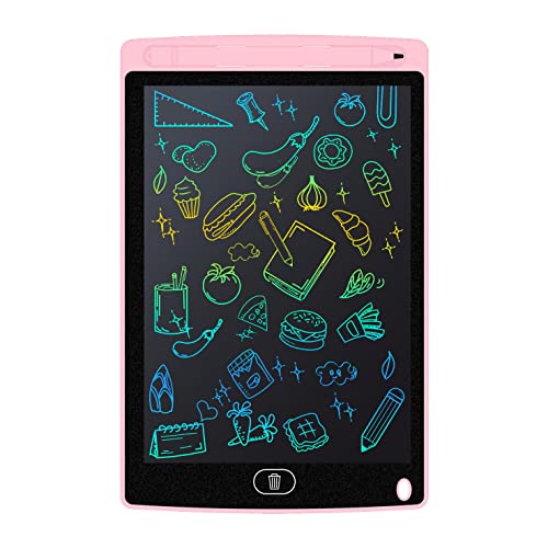 2 Pack LCD Writing Tablet Drawing Writing Board Erasable Doodle Pad Toy for Kids Learning Education 8.5 inch Blue and Pink