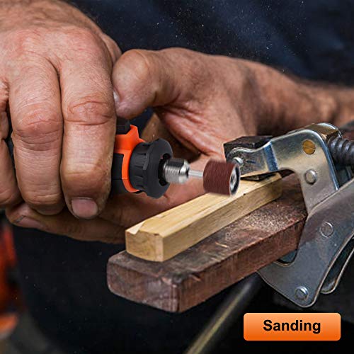𝟭𝟰𝟭𝗣𝗰𝘀 𝗥𝗼𝘁𝗮𝗿𝘆 𝗧𝗼𝗼𝗹 𝗔𝗰𝗰𝗲𝘀𝘀𝗼𝗿𝗶𝗲𝘀 𝗞𝗶𝘁 - GOXAWEE 1/8-inch Shank All Purpose Power Tool Accessory Set Universal Fitment for Easy Drilling Sawing Sanding Grinding Polishing