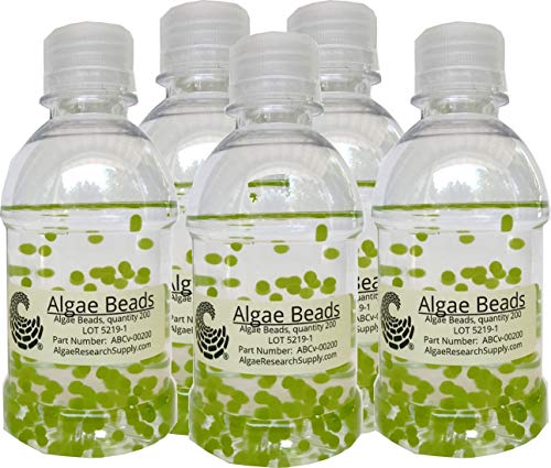 Algae Research and Supply: Algae Beads (Ready-to-go Algae Beads in Indicator- snap vials (x100))