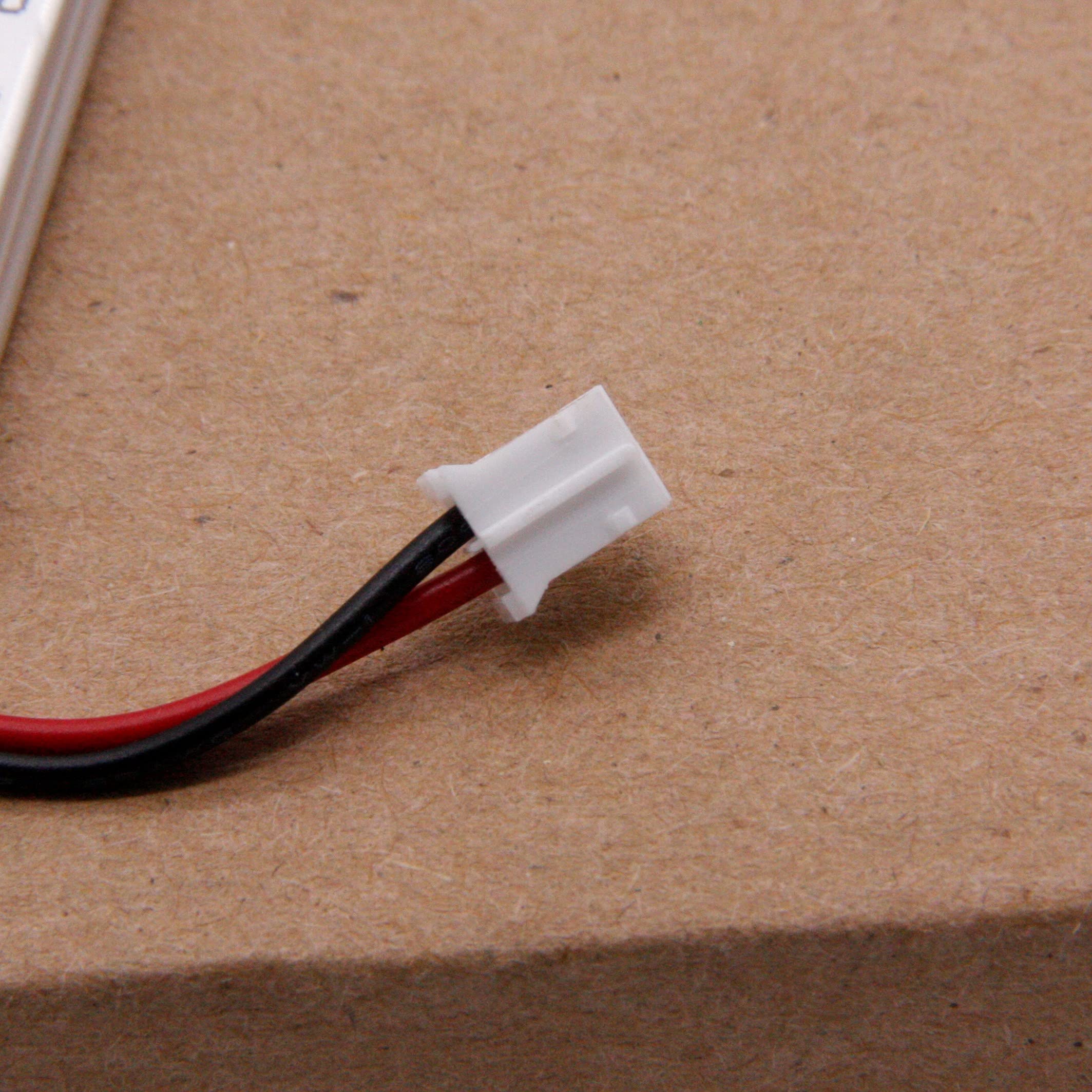 CaoDuRen MSDS Verified Part Number: 402020, Rechargeable 3.7V 120mAh Li Lipo Lithium Polymer Ion Battery Pack with 2 Pin 2.0mm JST Connector
