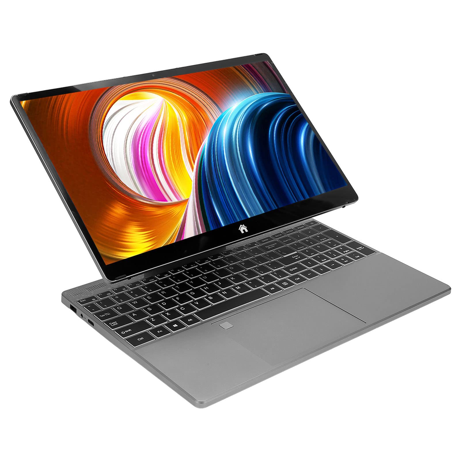 15.6 Inch HD 2 in 1 Touchscreen Laptop, Flip Convertible Home & Education Laptop with N95 Series CPU, 12GB DDR5, Fingerprint Unlock, Webcam, Backlit Keyboard, Gravity Sensor (12GB+1TB US Plug)