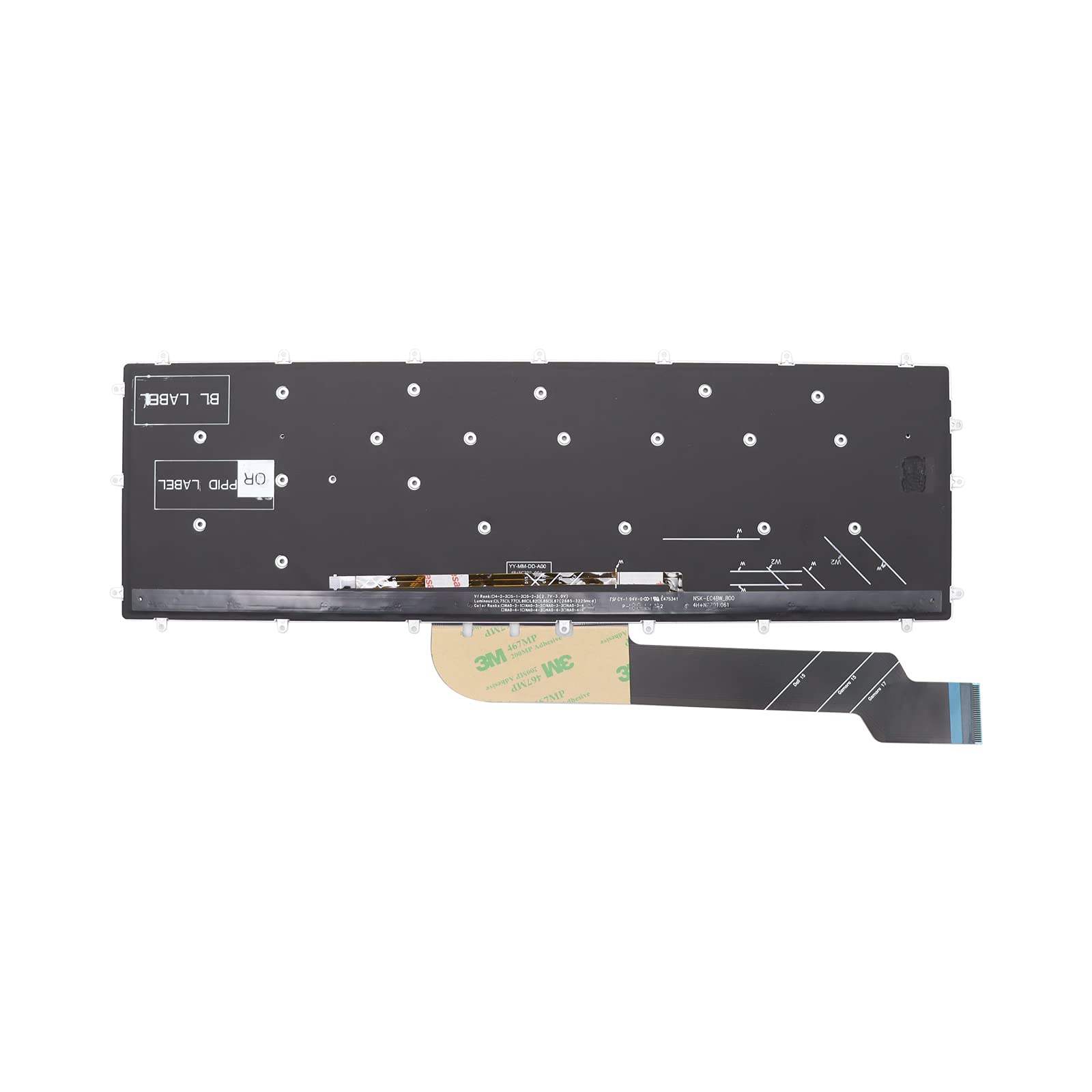 New Replacement Keyboard for Gaming G3-3579 3779 3590 G5 5587 5590 G7 7588 7590 7790 Keyboard US Backlit Blue