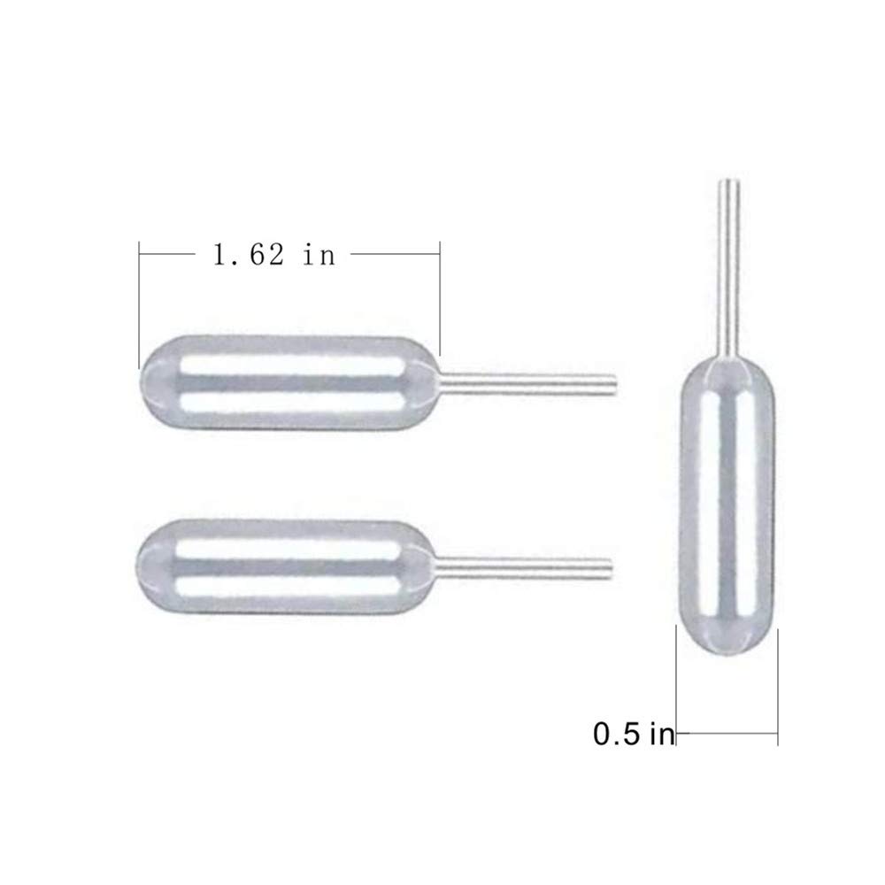 100PCS 4ml Cupcake Pipettes for Strawberries and Desserts, Clear Plastic Squeeze Transfer Pipettes and Dropper Liquid Injector