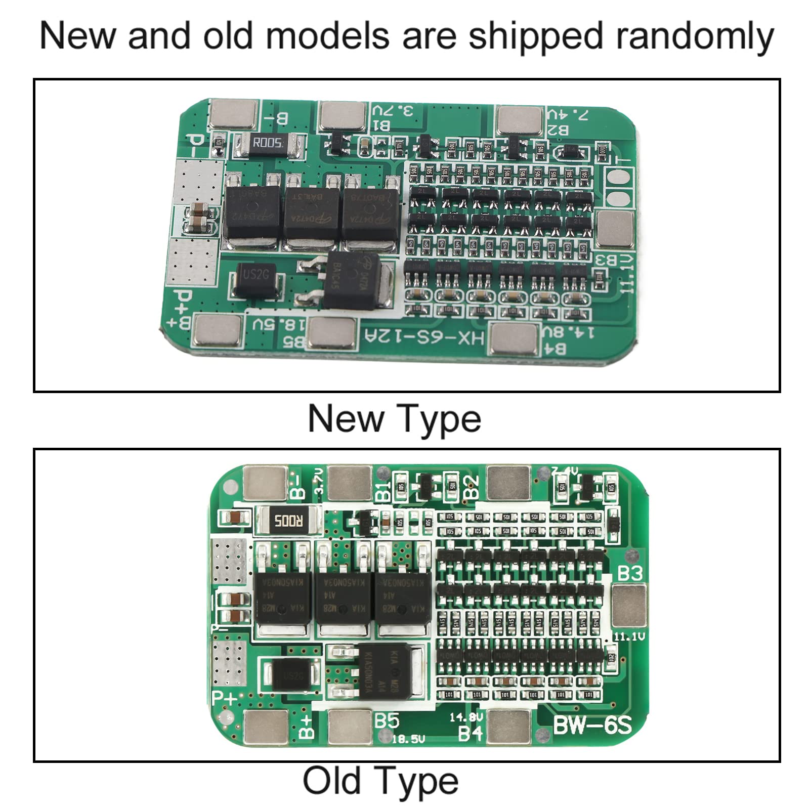 BMS 6S 15A 22V 24V Protection Board Lithium Battery Charger PCB Protection Board Overcharge/Overdischarge/Overcurrent/Short Circuit Protect for Li-ion Cell