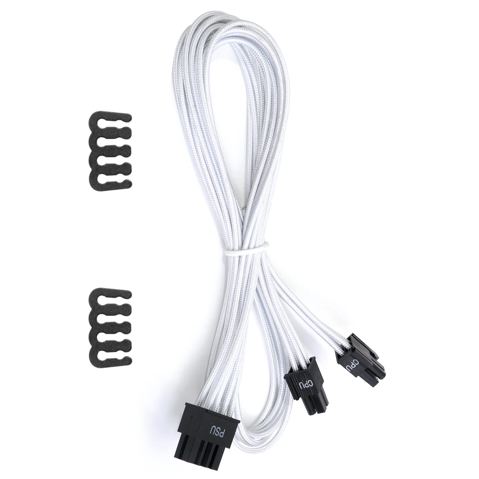 18AWG CPU Cable for EVGA, 70CM Male to Male PSU 8 Pin to 4+4 Pin EPS Sleeved Cable for EVGA G+ G2 G3 G5 G6 GA GM GT P2 P3 P5 P6 P+ T2
