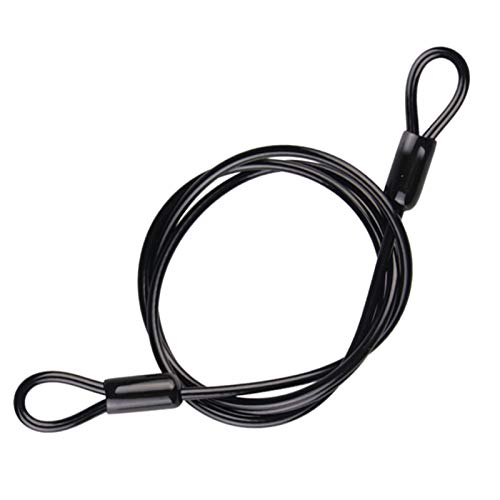 100cm Multifunction High Strength Bicycle Luggage Lock Steel Wire Line Rope,Perfect Bike Accessories Black