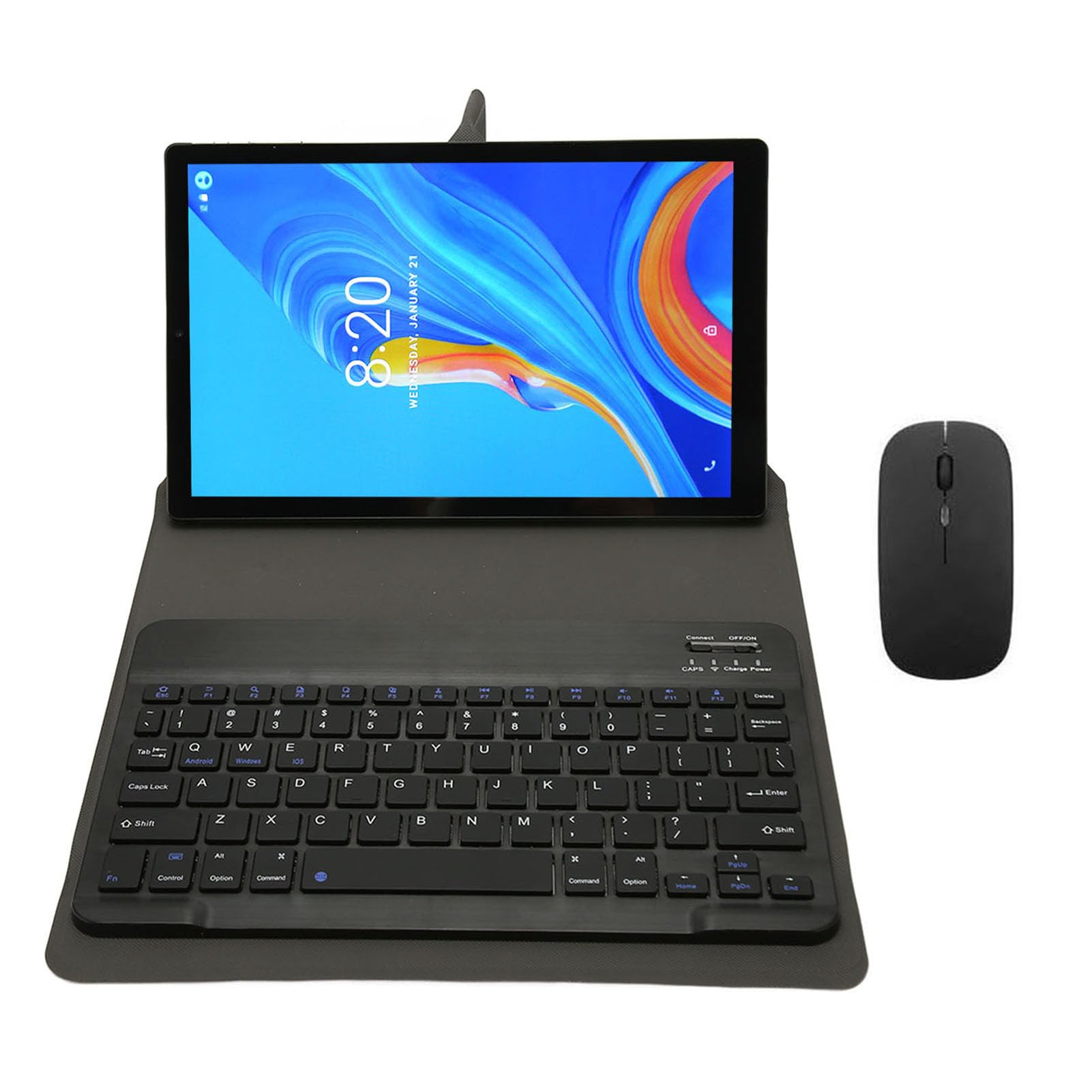 10.1 Inch 2 in 1 Tablet, Deca Core CPU, 6GB RAM, 128GB ROM, 1960x1080 HD Touchscreen, Dual Cabinet Speakers, with Keyboard, 100‑240V (US Plug)
