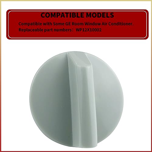 2 Pcs WP12X10002 Air Conditioner Control Knob Replacement Part - Compatible with Some GE Room Window Air Conditioner Replaces for WP12X10002