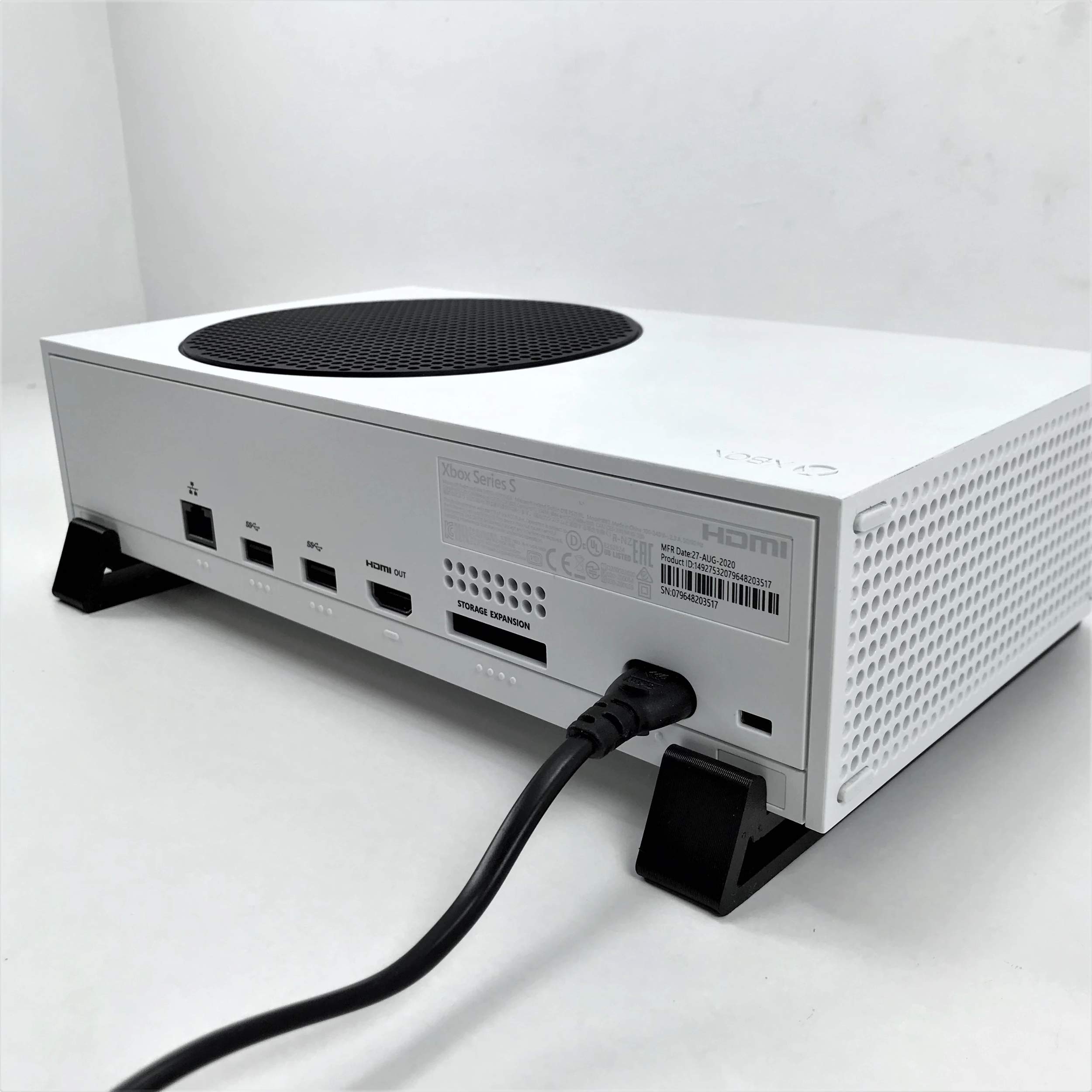 3D Cabin Stand Raiser Compatible with Xbox Series S for Cooling, Horizontal Holder Grey