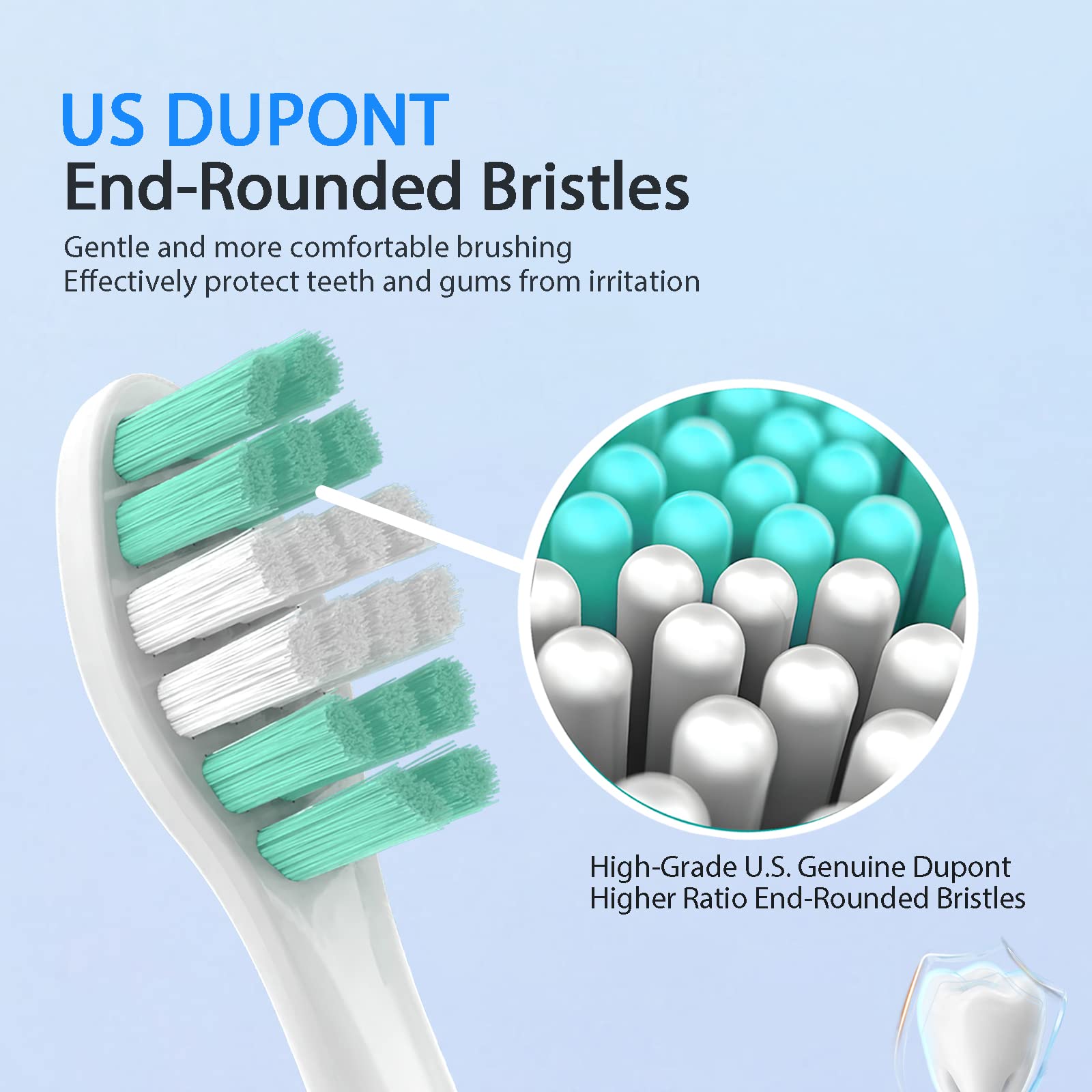 10 Pack Replacement Toothbrush Heads for Philips Sonicare Replacement Heads, for Phillips Sonicare Replacement Brush Head, Electric Toothbrush Heads for Sonic Care Brush,White