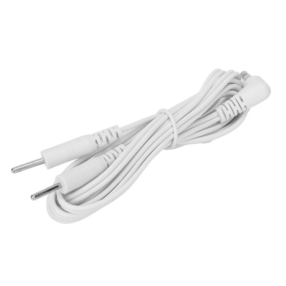 10pcs DC 3.5mm Pin Type Electrode Lead Wires Cable,Compatible Lead Wires for TENS Unit Physiotherapy Machine(One Tow Two Needles)