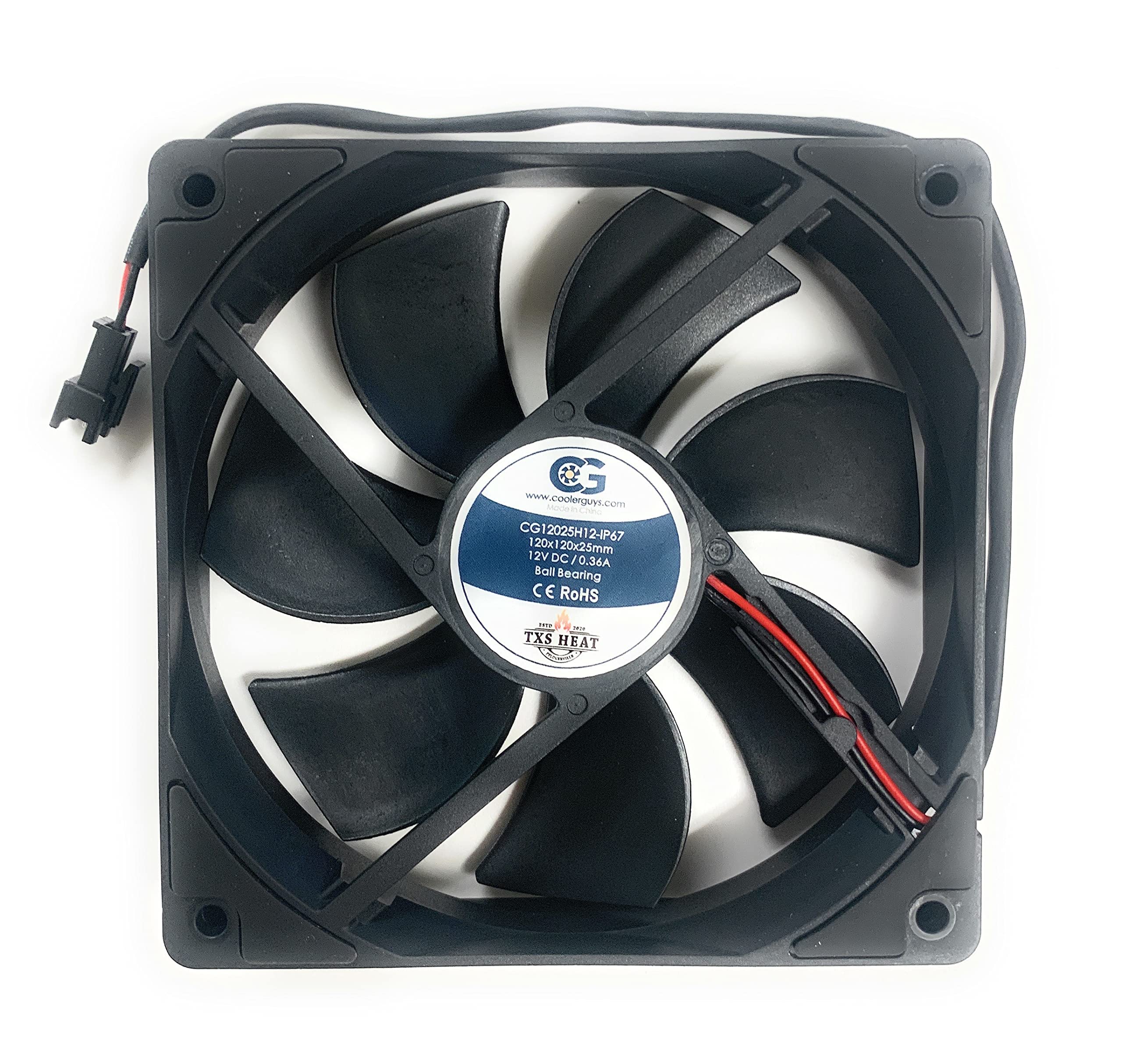 coolerguys TXS Heat Replacement Fan (120x120x25mm) for MasterBuilt 560/1050