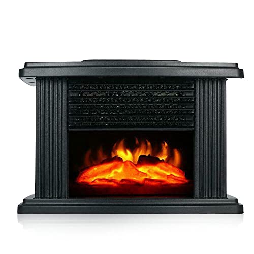 1000W Electric Fireplace Indoor Fireplace Mini Electric Fireplace Portable Heater Burner Warmer Winter Warmer Fan Stove 3D Flame Stove Log Burner Lightweight