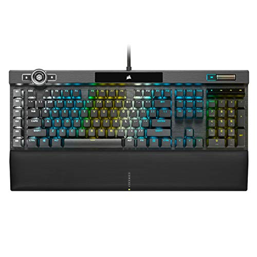 Corsair iCUE Nexus Companion Touch Screen – 5” Diagonal Screen – 6 Programmable Virtual Macro Buttons + K100 RGB Mechanical Gaming Keyboard - Cherry MX Speed RGB Silver Keyswitches