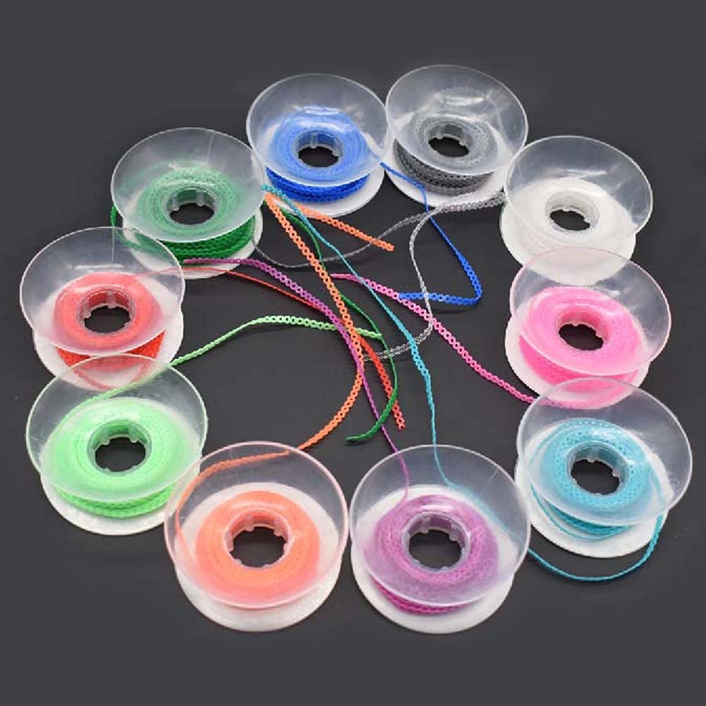 RZJZGZ Gray Dental Orthodontic Elastic Chain Power Chains Brace Orthodontic Spool Elastic Rubber Band (Short)