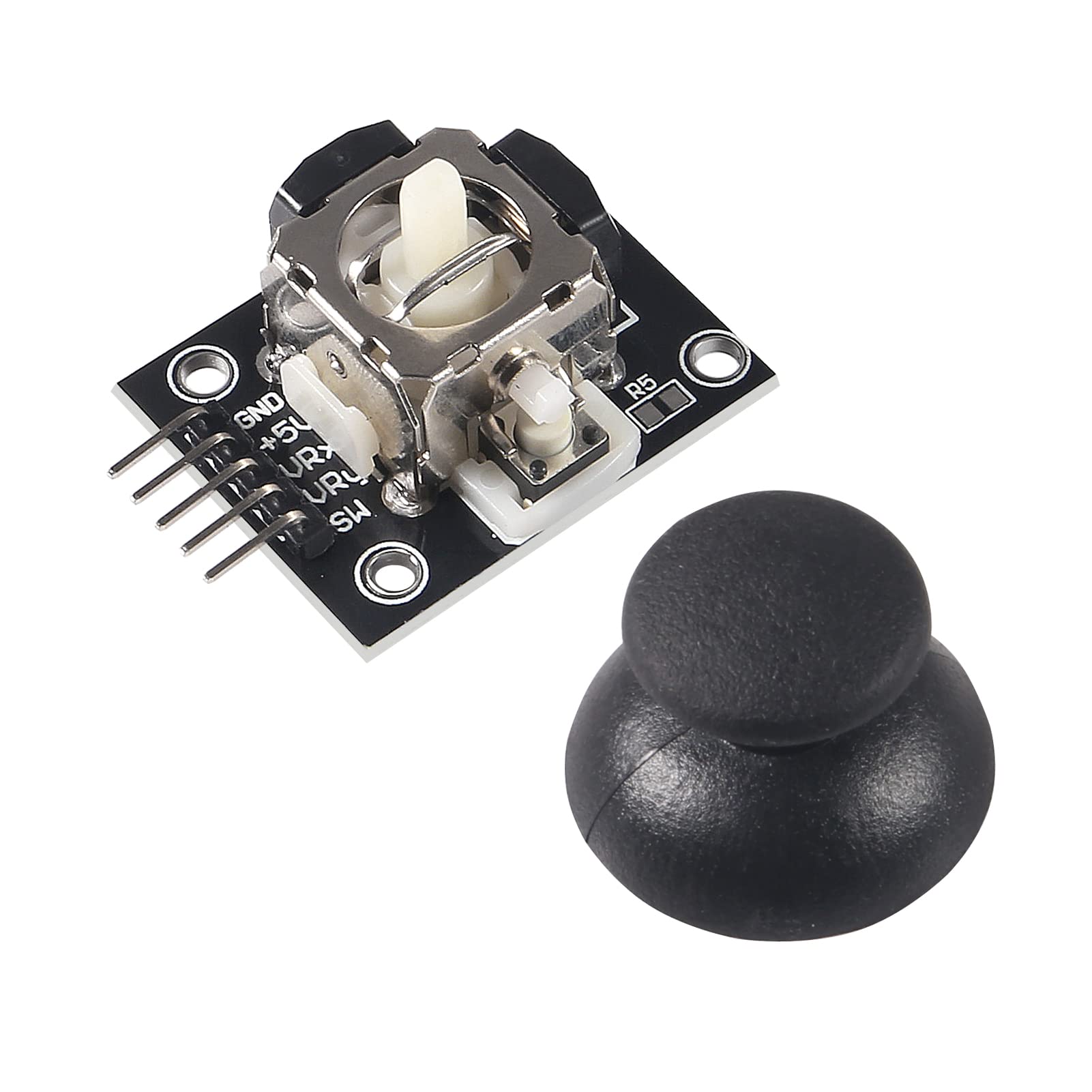 10Pcs Game Joystick Breakout Module Game Controller Sensor JoyStick Breakout Shield for PS2 Module XY Dual-axis Module Replacement Joystick Analog Thumb Stick