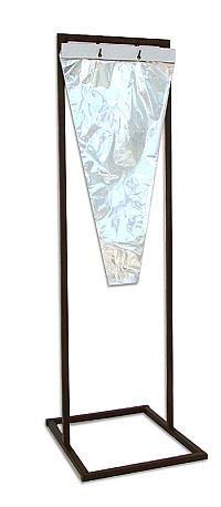 A&A Flower Bouquet Unprinted 37 Micron Clear Cellophane Bags Plastic Sleeve Bag 100 pcs (9x14x3.5 in.)