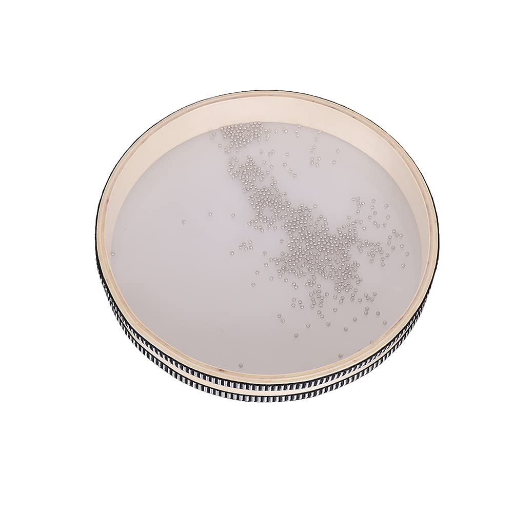 10" Ocean Drum Wave Bead Hand Drum Natural Color for Ocean Sound Effect Musical Instrument