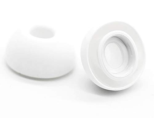 ALXCD 3 Pairs Ear Tips Compatible with AirPods Pro Headphones, Silicon Earbud Tips Eargel Replacement, Perfect Compatible with AirPods Pro [White Small Size]