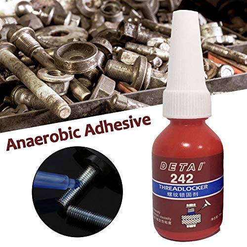 1pc 10g 242 Thread Seal Lock Glue Screw Blue Anaerobic Adhesive, Strength Anaerobic Oil Tolerant Threadlocker, for Bonding Various Metal Screws