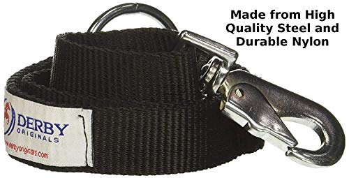 Derby Originals Heavy Duty Adjustable 30” Nylon Hanging Bucket Straps for Water and Feed Buckets - Available in 16 Colors and Patterns (Olive Green)