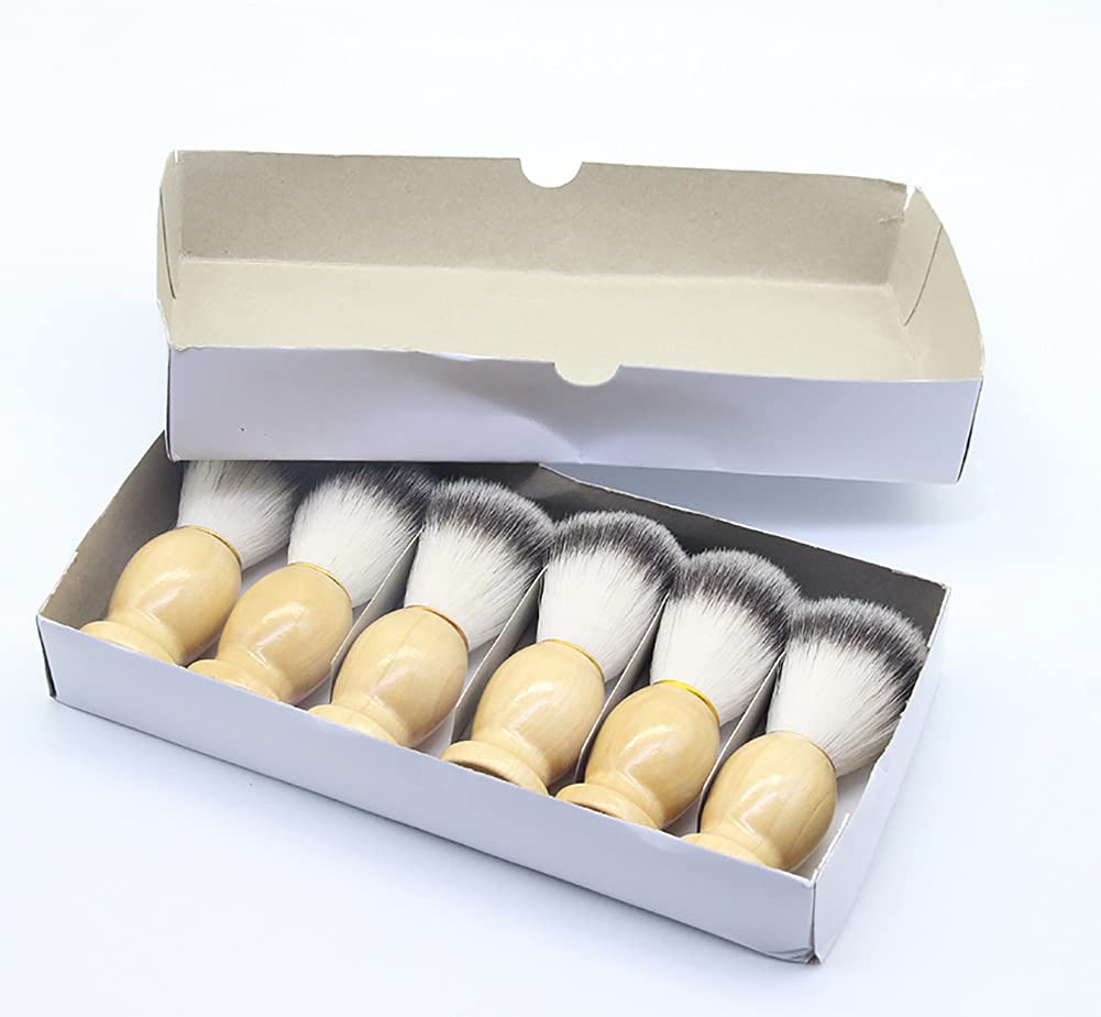ccHuDE Men's Shaving Brush with Wood Handle Shave Brushes Shave Cream Brush for Men Hair Salon Tool