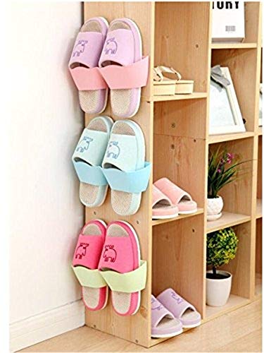 4 PCS Creative Plastic Wall Mounted Shoes Rack for Entryway Over the Door Shoe Hangers Organizer Hanging Shoe Storage Racks
