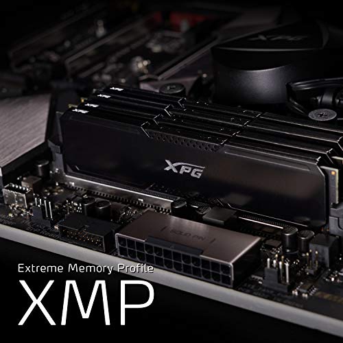 XPG GAMMIX D20 DDR4 3200MHz 16GB (2x8GB) PC4-25600 SDRAM 288-Pins UDIMM Desktop Memory Kit Black (AX4U32008G16A-DCBK20)