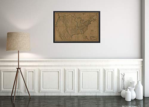1818 Map| Map of the United States of America : with the contiguous British and Spanish pos