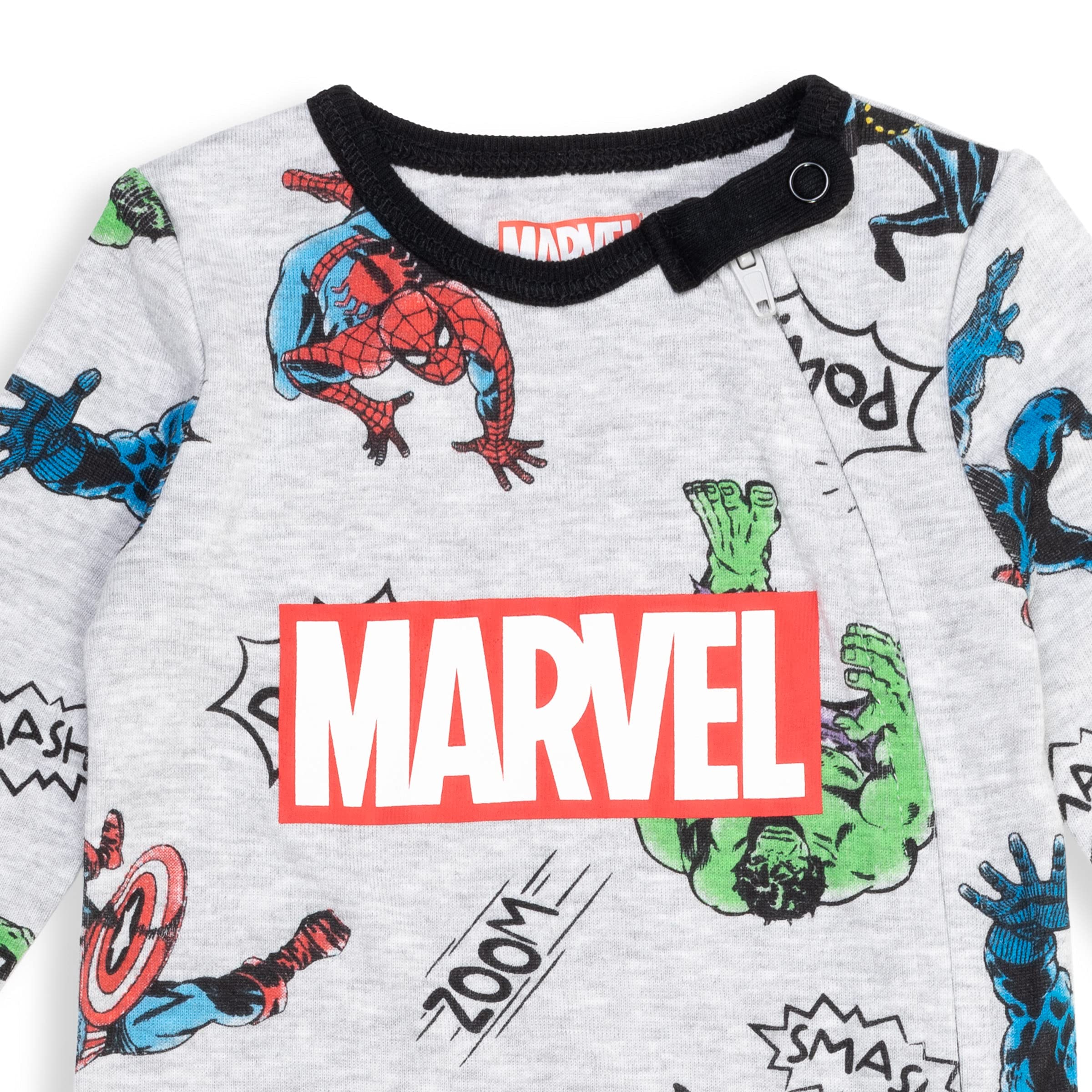 Marvel Avengers Captain America Iron Man Newborn Baby Boys 2 Pack Sleep N' Play Coveralls 3-6 Months