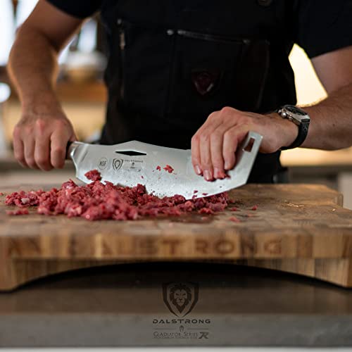 Dalstrong Rocking Cleaver Knife-12- Gladiator Series 'R'-Limited Edition- Collector Set -Razor Sharp-Black Handle-Giftable Meat, Vegetable Knife-w/Sheath-NSF Certified