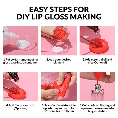 Matte Lip Gloss Base for DIY Lip Gloss Making Kit - 7.05oz Versagel with Vitamin E for Smooth, Hydrated & Moisturized Lips - Fragrance Free, Safe for Sensitive Skin - Supplies for Small Business