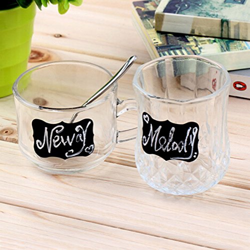 36pcs Chalkboard Labels Reusable Blackboard Stickers for the Kitchen, Pantry, Mason Jars, Wine Glasses
