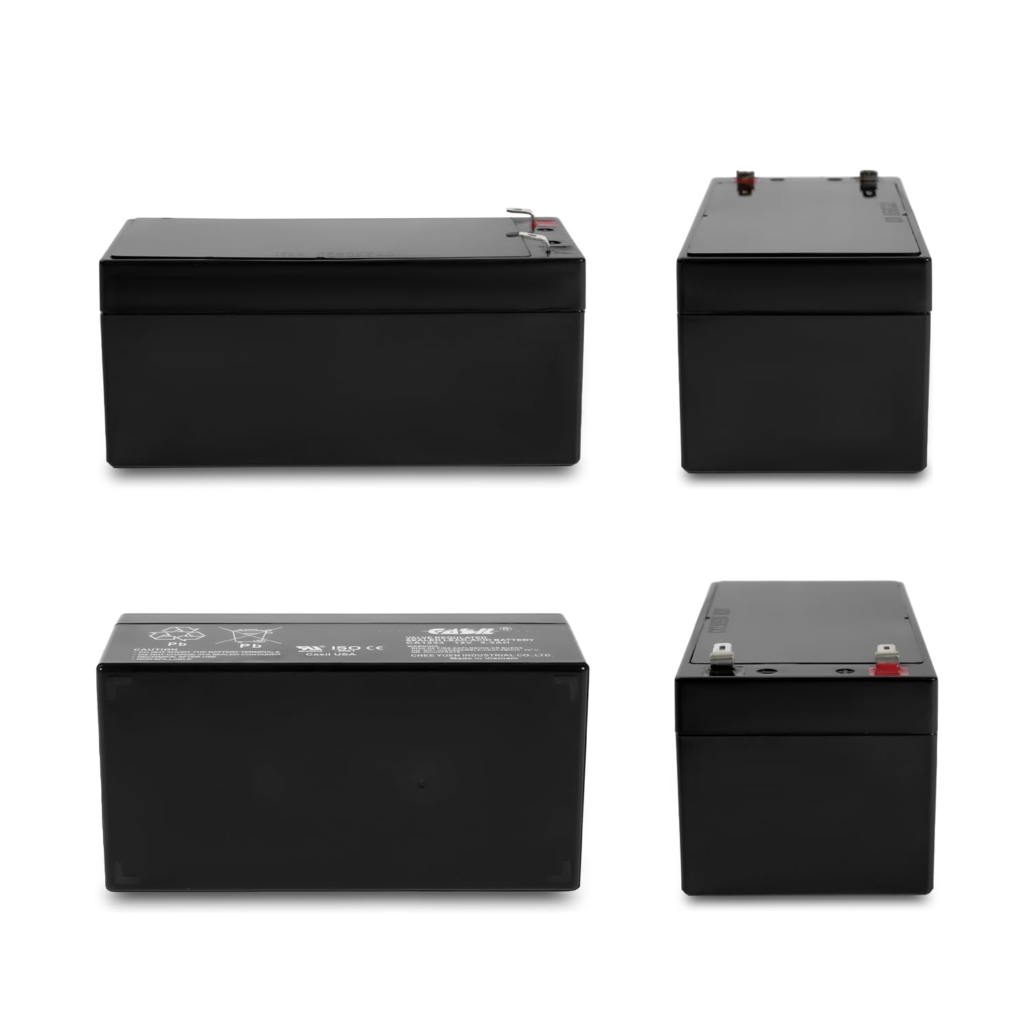 Casil 12V 9Ah F2 Terminal Replacement Battery Compatible with APC Back-UPS XS1500 XS 1500 2 Pack (12V 3.3AH RBC47)