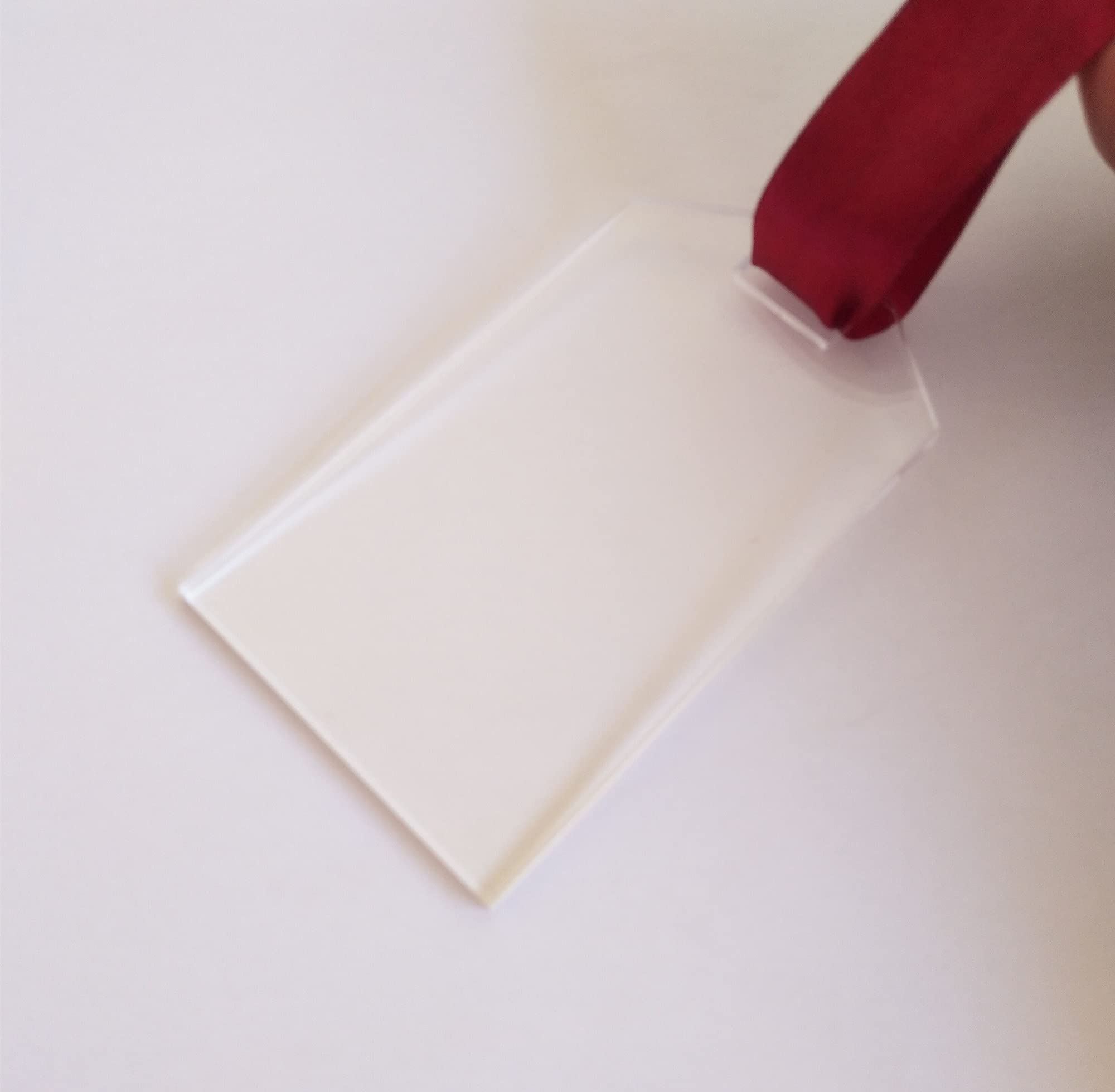 10pcs Acrylic Laser Cut Reserved Tags,Luggage Tag Wedding Place Cards,Acrylic Reserve Seating Tag,Blank Acrylic Keychain (Clear)