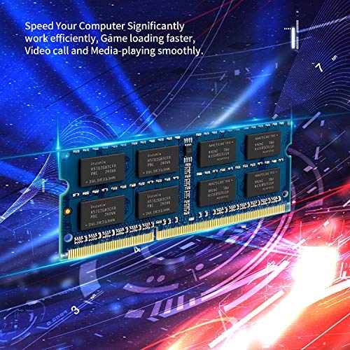 PC3 10600 SODIMM 8GB Kit (4GBX2) DDR3 1333MHz Ram 4GB PC3-10600S 204 Pin 1.5V CL9 Non-ECC Unbuffered 2RX8 Dual Rank for Laptop Notebook Computer