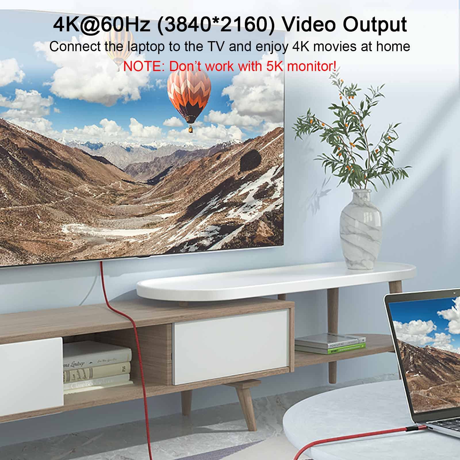 15ft USB-C to USB-C 3.1 Gen 2 Cable, USB Type C Data Transfer 10 Gbps, 4K 60Hz Video Output, Long USB-C Monitor Cable Compatible with Thunderbolt 4/3,SSD, Hub, Docking Station, MacBook Pro, Quest 2