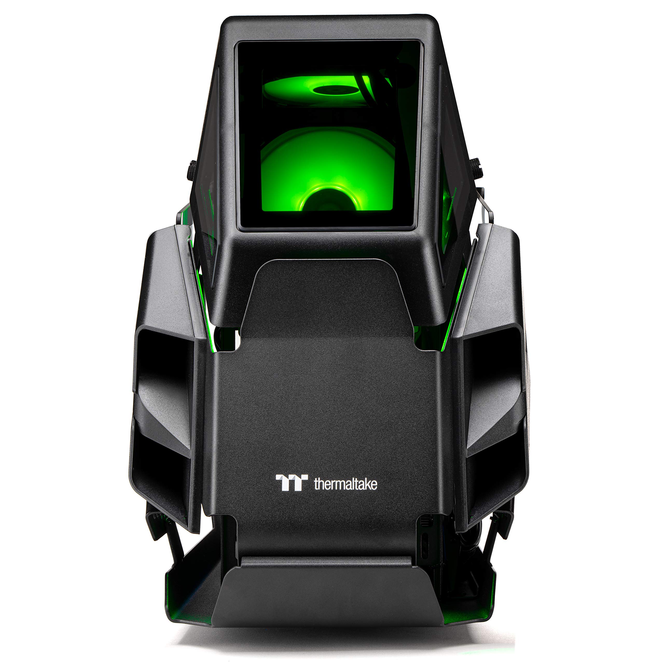 Thermaltake LCGS AH-380 AIO Liquid Cooled CPU Gaming PC (AMD RYZEN 5 3600XT 6-core, ToughRam DDR4 3600Mhz 16GB RGB Memory, RTX 3080 10GB, 1TB M.2, Win 10 Home) AHT2-B550-A38-LCS, Black