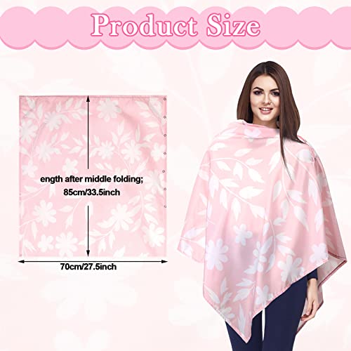 2 Pcs Baby Nursing Cover for Breastfeeding Soft Breastfeeding Cover for Infants Babies Nursing Apron Cover with Flowers and Leaf for Mother Breastfeeding